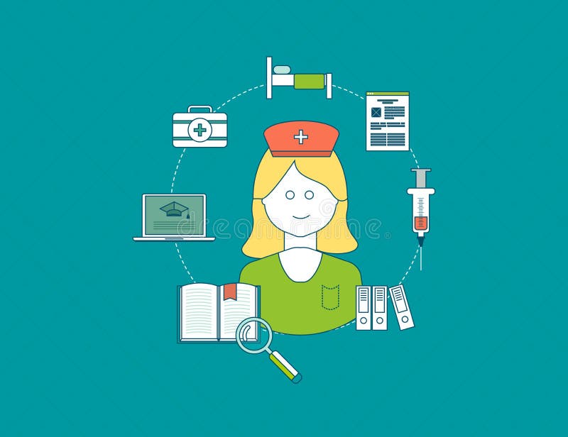 Nurses Computer Training Stock Illustrations – 6 Nurses Computer ...