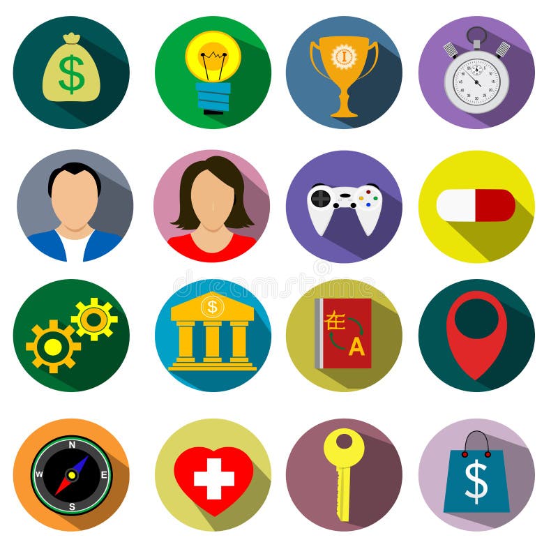 Flat Design Modern Vector Illustration Icons Set Stock Vector ...