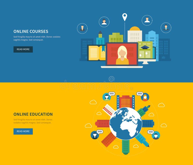 Flat Design Modern Vector Illustration Icons Set Stock Vector ...