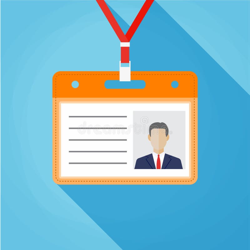 Flat Design Name Tag Badge Template Stock Vector - Illustration of ...