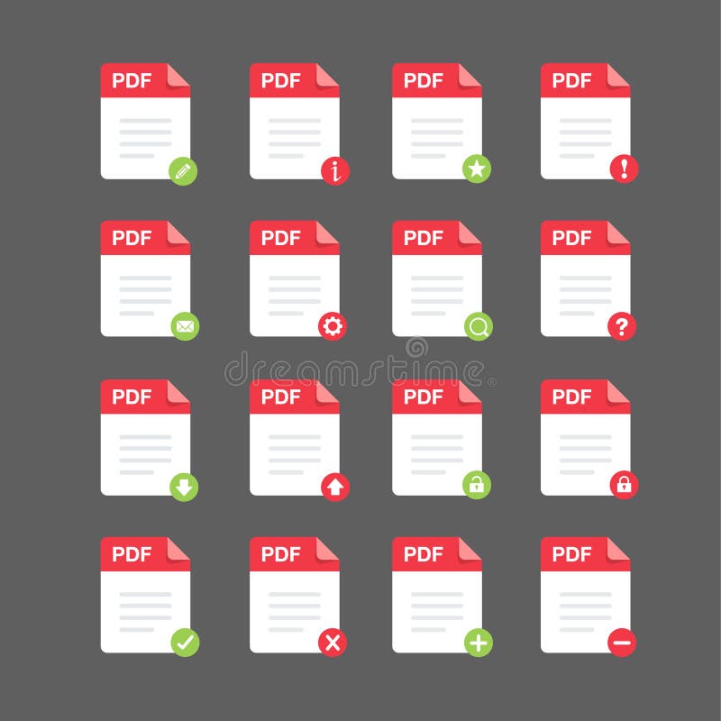 Excel Pdf Icon Stock Illustrations – 481 Excel Pdf Icon Stock ...