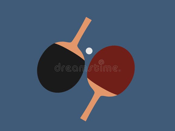 Flat Design Ping Pong Vector Illustration Stock Vector - Illustration ...
