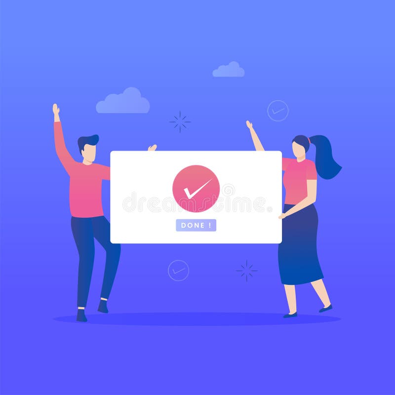 Project almost done stock vector. Illustration of working - 76003181