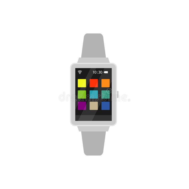 Flat design smart watches stock vector. Illustration of internet ...