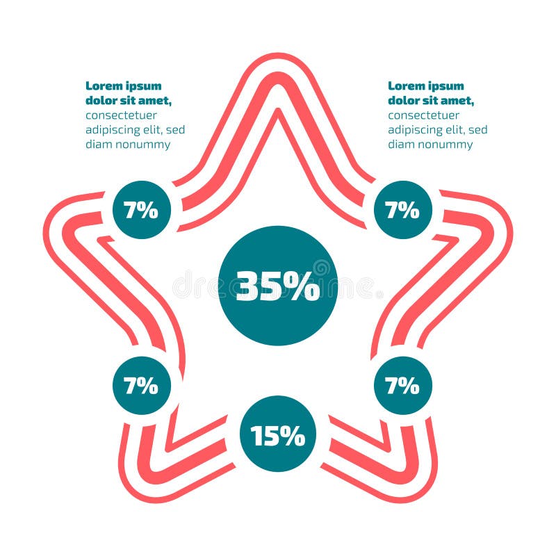 Star shape infographic stock vector. Illustration of plan - 101529849