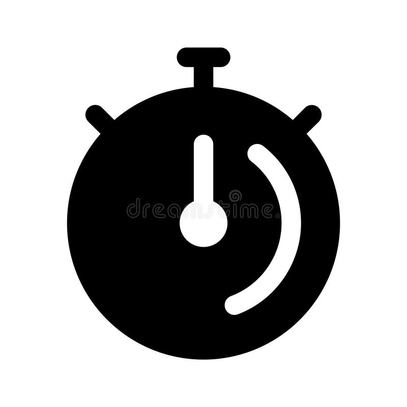 A Flat Design of Stopwatch, Time Counter Vector Design Stock Vector ...