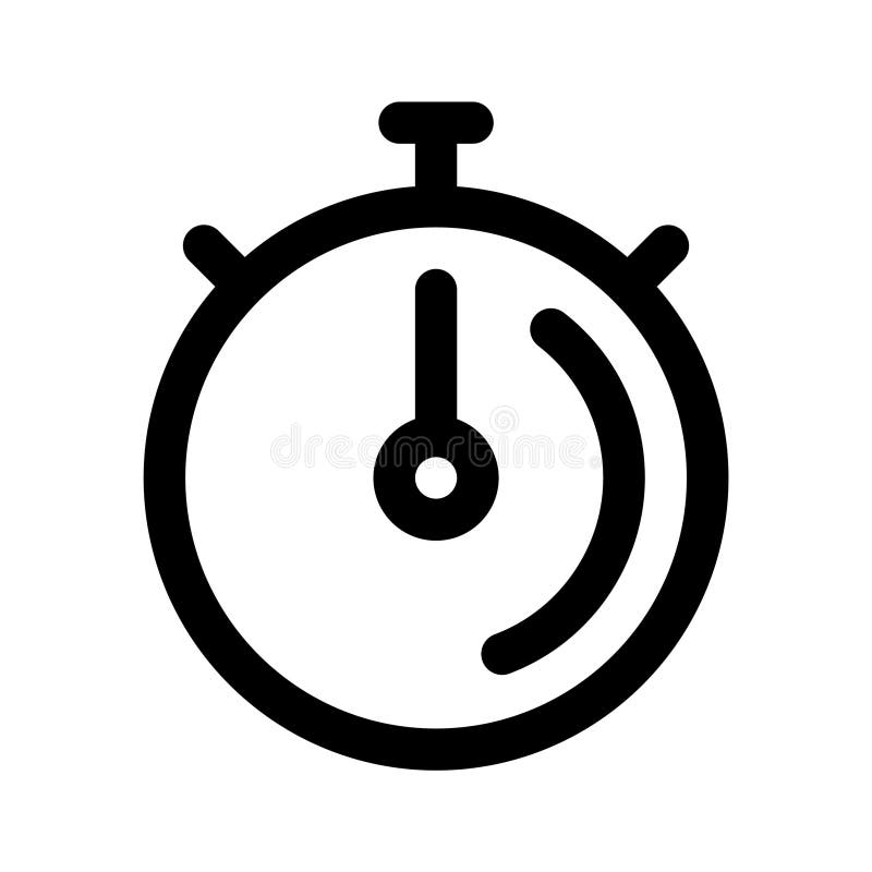 A Flat Design of Stopwatch, Time Counter Vector Design Stock Vector ...