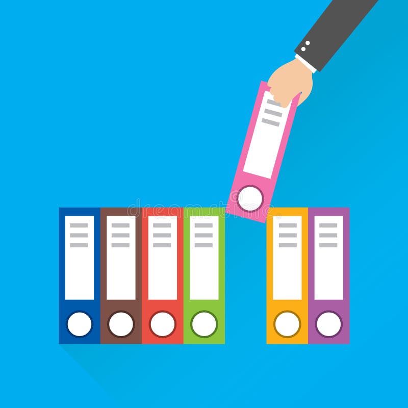 Flat Design Style Modern Vector Illustration. Document File Stock ...