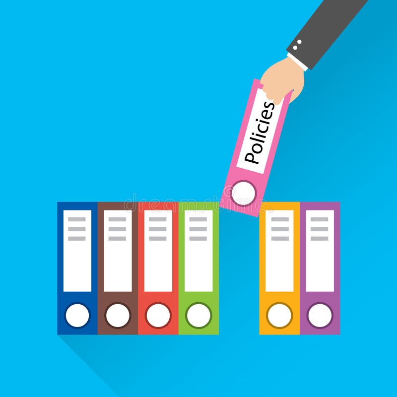 Flat Design Style Modern Vector Illustration. Folder with the Label ...