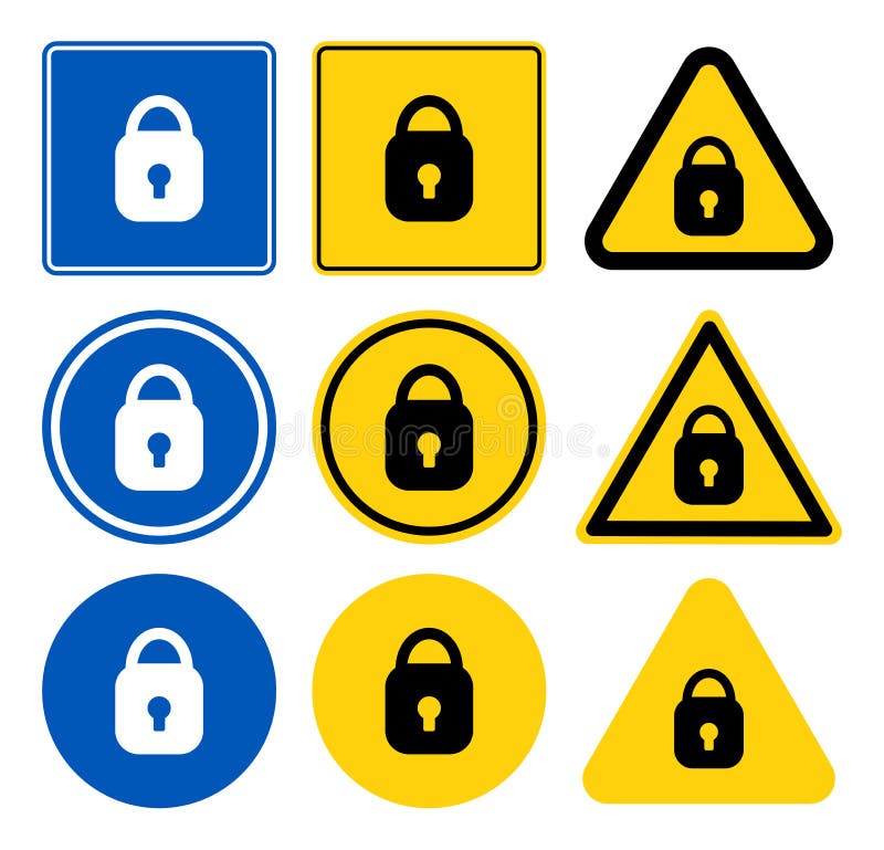 Flat Design Style.padlock Icon Flat in the Circle Beautiful Stock ...