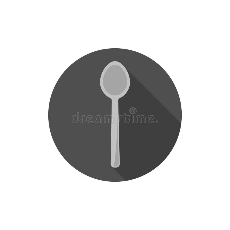 Flat design Teaspoon stock illustration. Illustration of flatware ...