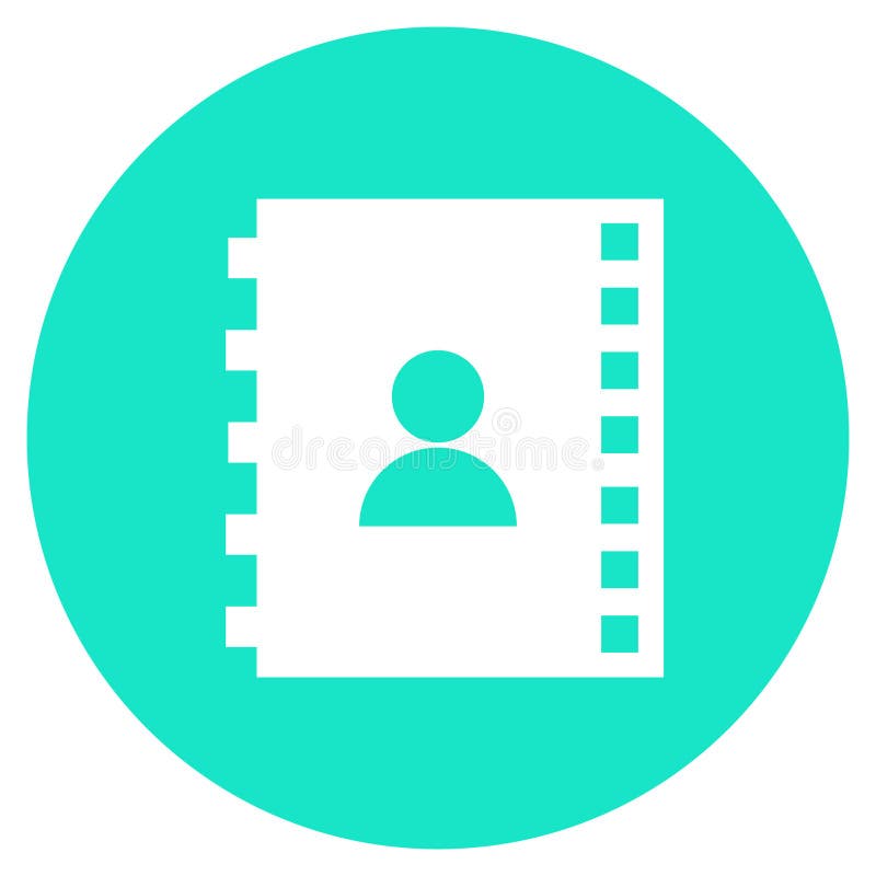 A Flat Design Template for a Personal Data Database Profile Book Icon ...