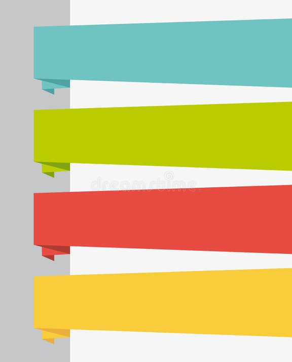 Flat Design UI Title Banners Set. Stock Vector - Illustration of flat ...