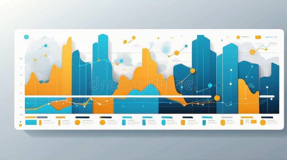 Flat Design Vector of Abstract Business Analytics Data Dashboard Stock ...