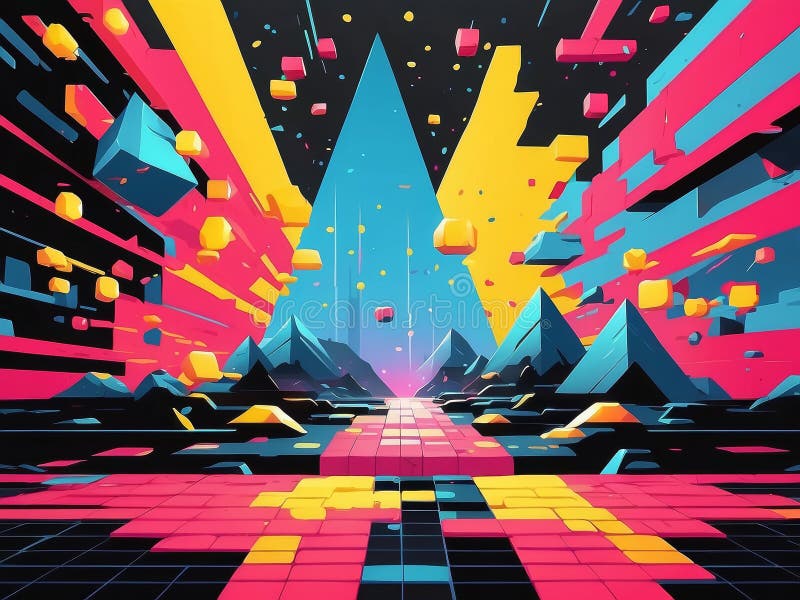 Crisp Digital Arcade Aesthetic Ai Stock Illustrations – 31 Crisp ...