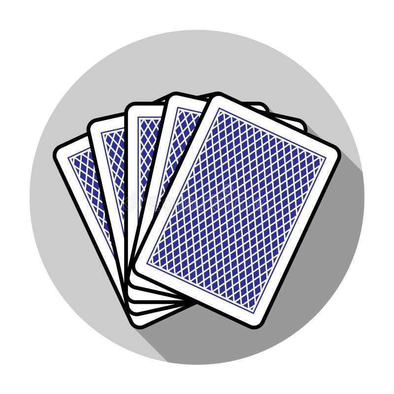 Five Cards Isolated Stock Illustrations – 647 Five Cards Isolated Stock ...