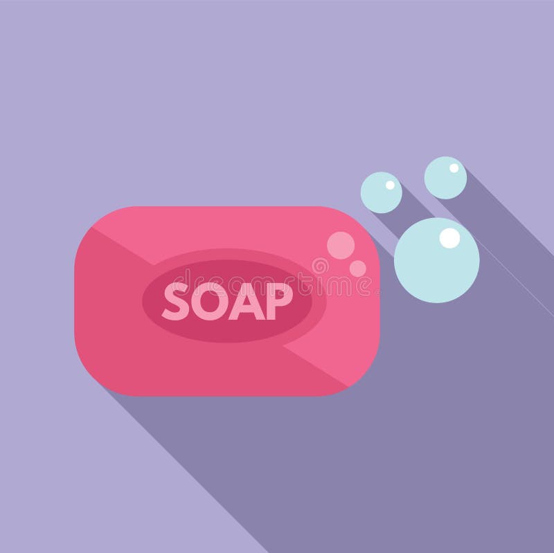 Pink Soap with Bubbles Isolated Ready To Clean the Dirt, Vector ...
