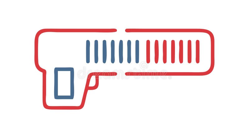 Barcode Scanner Gun Shopping Icon Flat Design Vector, Vector Design ...