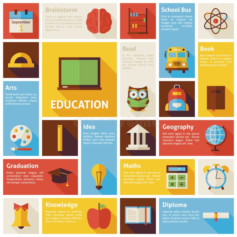 Infographic Education Template Design . Concept Vector . Stock Vector ...