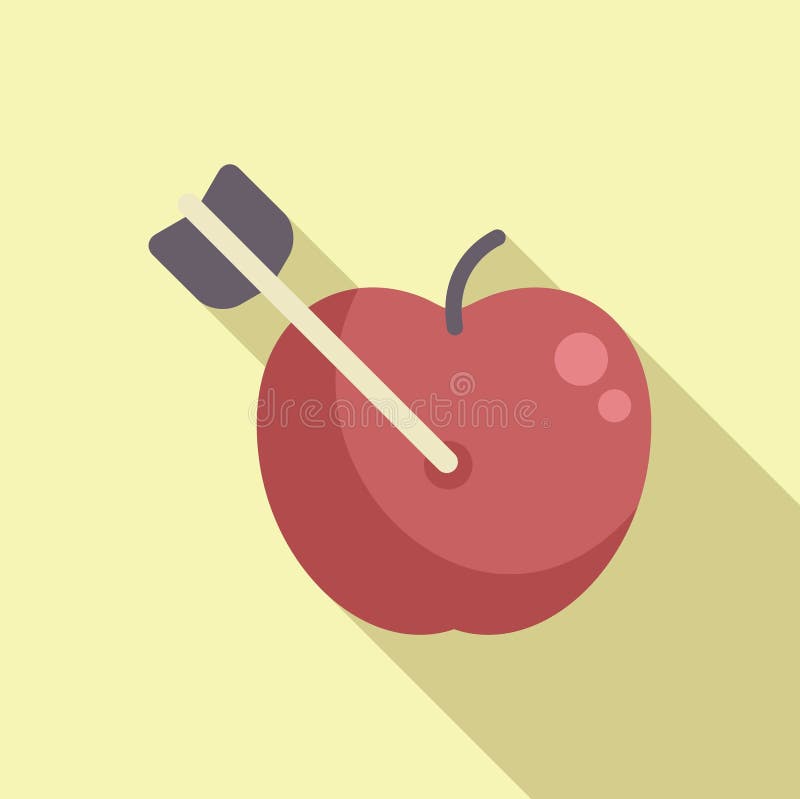 Accurate Target Achievement Concept with Apple and Arrow Stock Vector ...