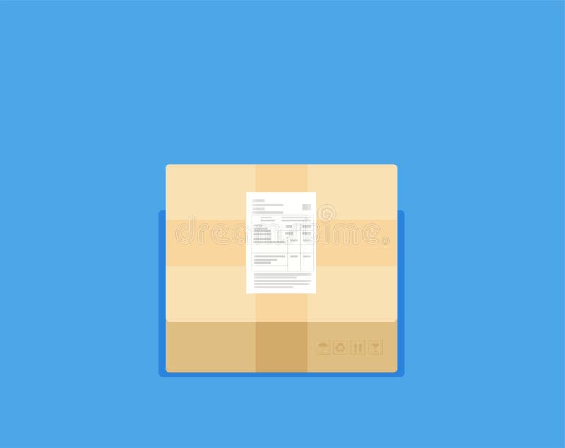 Flat Design Vector Illustration Concept Flat Vector Post Package Stock ...