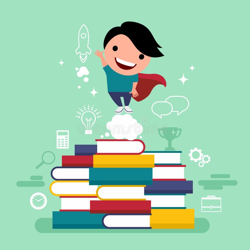Flat Design Vector Illustration Concept of Value Education, Knowledge ...