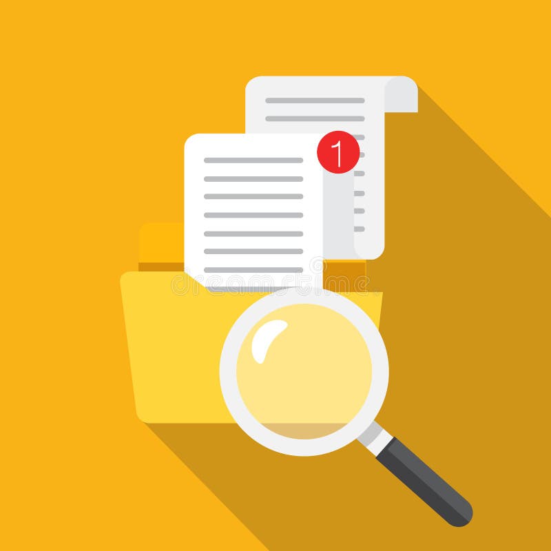 Magnifying Glass Folder Icon Stock Illustrations – 4,642 Magnifying ...