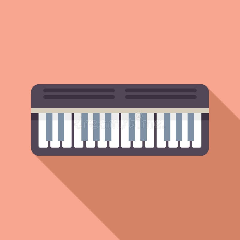 Flat Design Vector Illustration of Keyboard Stock Vector - Illustration ...