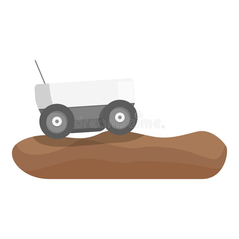 Cartoon Mars Rover Exploration Illustration Stock Vector - Illustration ...
