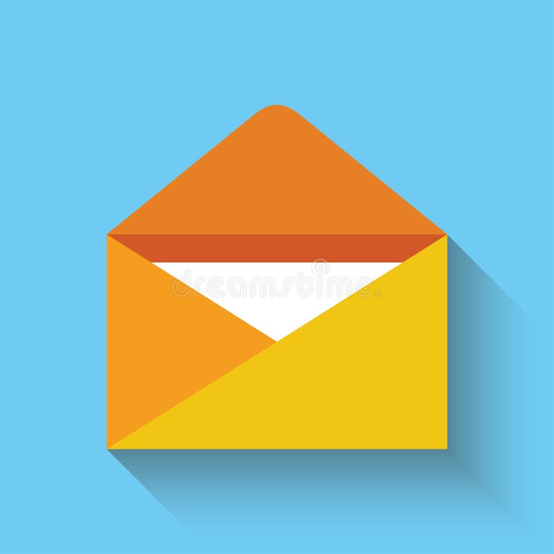 Mail Icon. Flat Icon. Vector Illustration. Stock Illustration ...