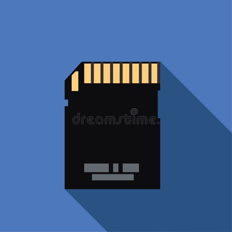 SD Card Icon. Flat Design. Vector Illustration. Stock Vector ...