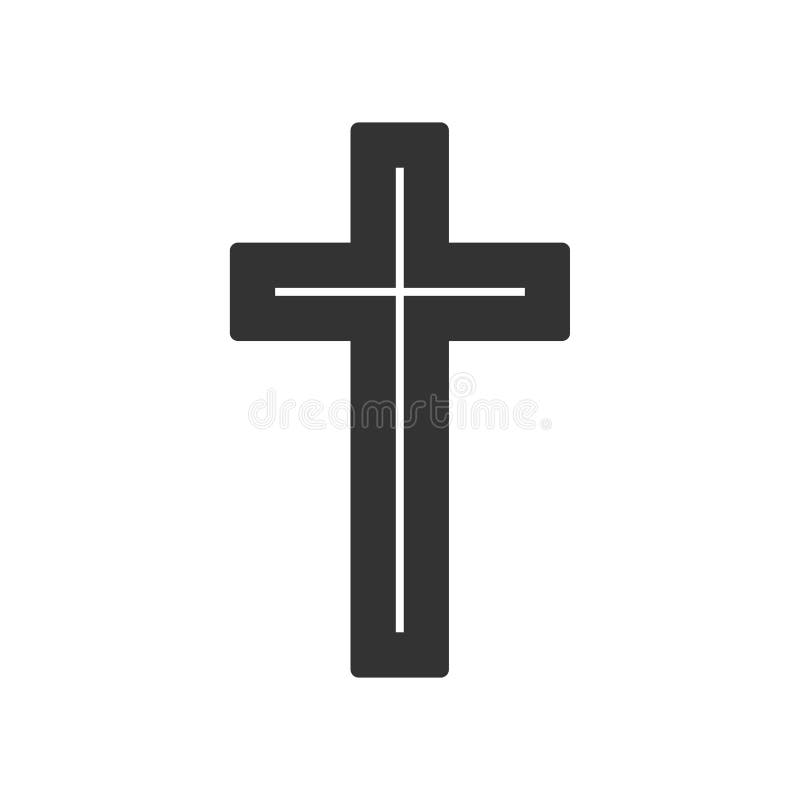 Religion, Christian Cross Icon. Flat Design. Vector Illustration Stock ...