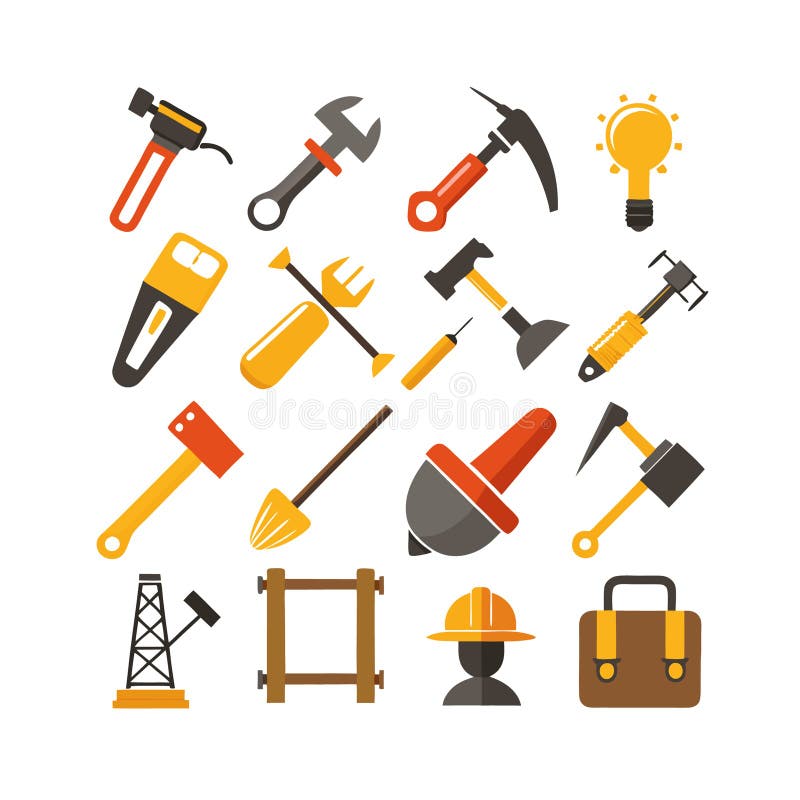 Flat Vector Tools Construction Stock Illustrations – 29,419 Flat Vector ...