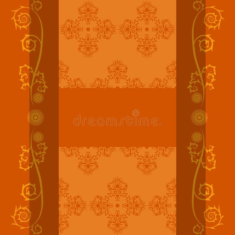 Flat Design Vintage Background Frame Design Stock Vector - Illustration ...