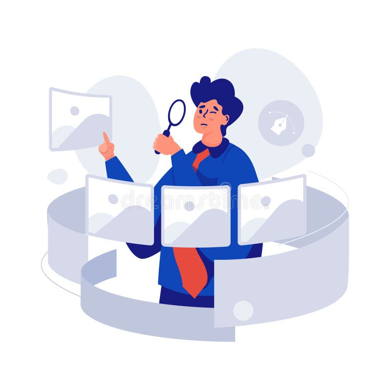 Flat Design Virtual Future Project Illustration Stock Vector ...