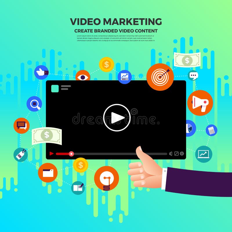 Daily vlog concept. stock illustration. Illustration of graphic - 95516686