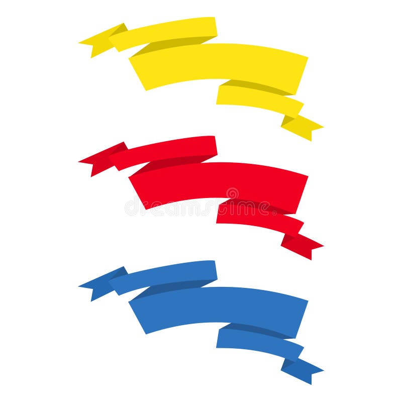 Flat Design of Web Stickers. Tags. Banners and Labels Collection Stock ...