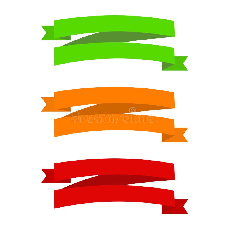 Flat Design of Web Stickers. Tags. Banners and Labels Collection Stock ...