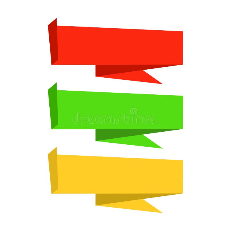 Flat Design of Web Stickers. Tags. Banners and Labels Collection Stock ...