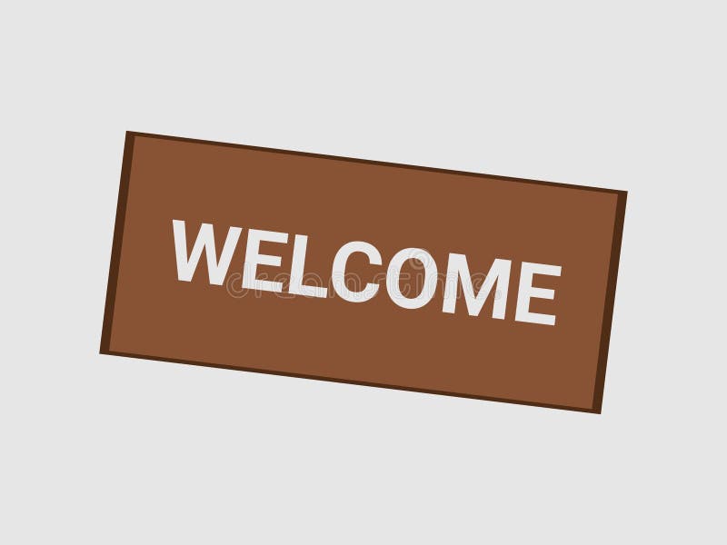 Flat Design Welcome Vector Illustration Stock Vector - Illustration of ...