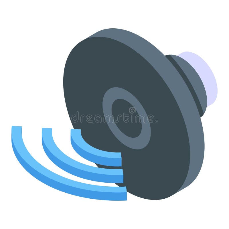 Flat Design Wireless Speaker Icon Stock Vector - Illustration of system ...