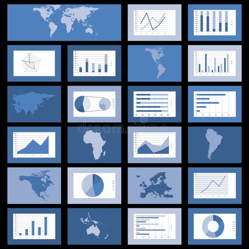 Flat Design World Maps, Graphics Vector Stock Vector - Illustration of ...