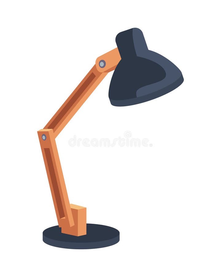 Flat desk lamp stock vector. Illustration of design - 273088591