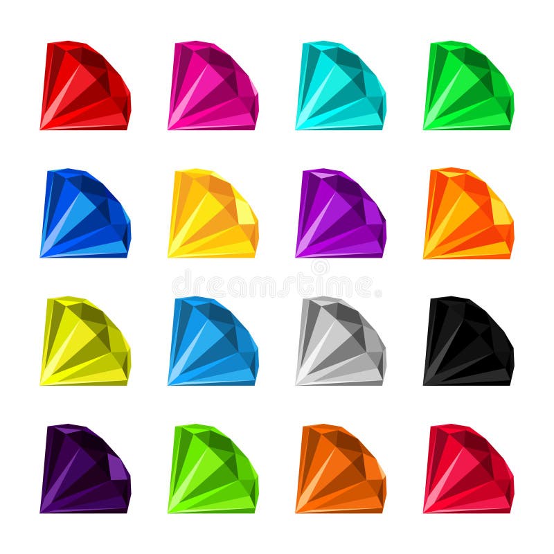 Flat diamond icon stock illustration. Illustration of luxury - 86338995