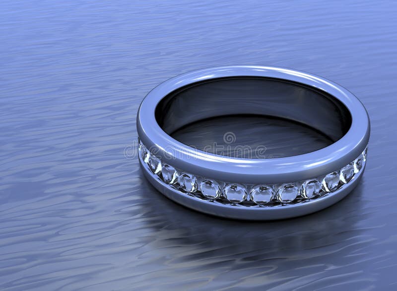 Flat diamond ring stock illustration. Illustration of single - 12422358