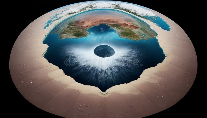 Flat Earth from Above: a Surreal View of Our Planet, Made with ...