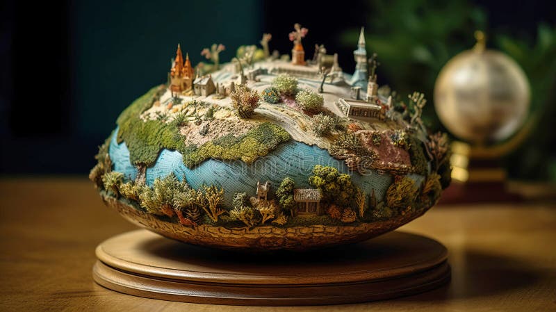 Flat Earth Atlas Map, Black Background. the Concept of Globalization ...