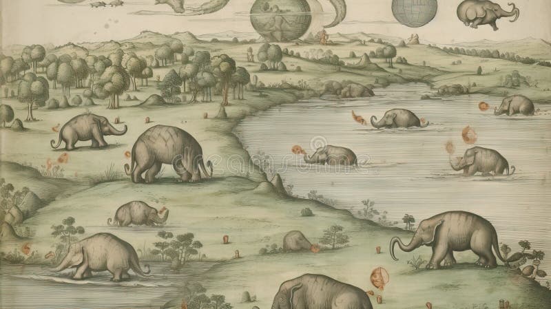 Flat Earth Atlas Map, Black Background. the Concept of Globalization ...