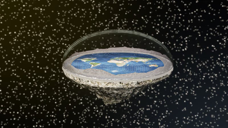 Flat earth illustration stock illustration. Illustration of background ...