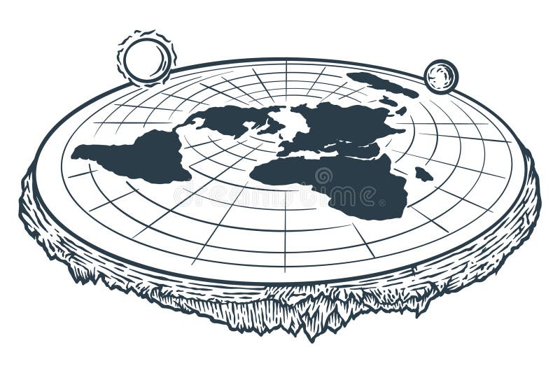 Flat Earth Outline